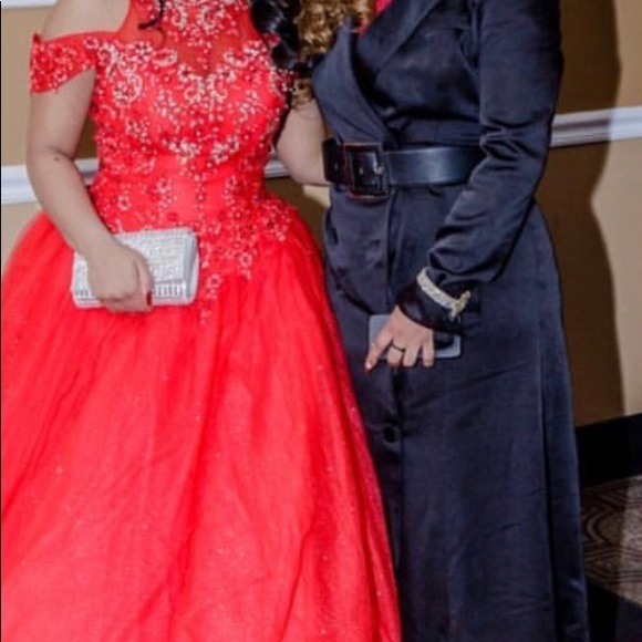 Dresses | Red Ball Gown Quince Dress Cashapppaypal Only | Poshmark